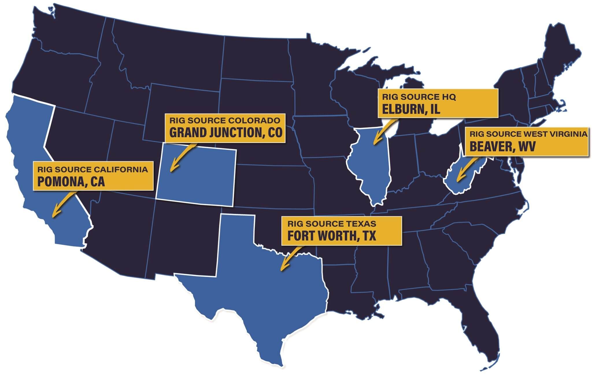 Rig Source Locations | Track Drilling Rigs