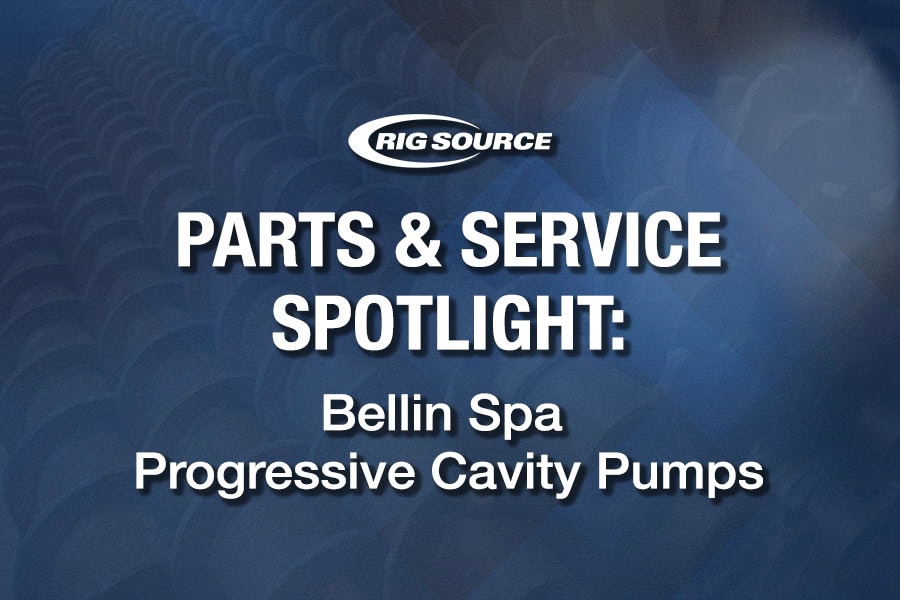 Parts & Tooling Spotlight: Bellin Spa Progressive Cavity Pumps | Rig Source